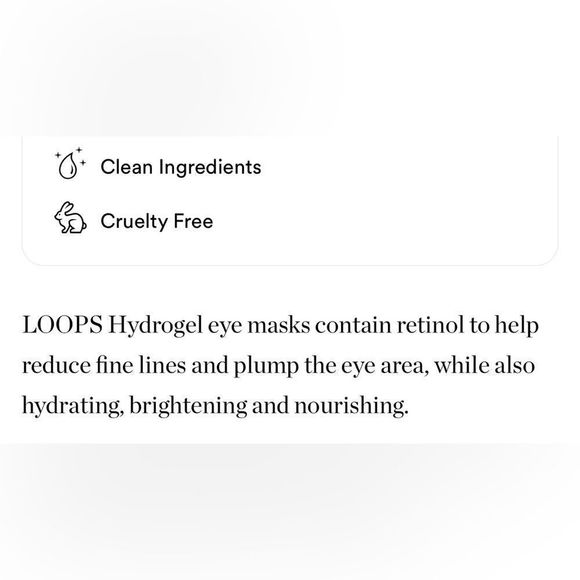 Loops | Skincare | 3last Loops Weeklyreset Rejuvenating Eye Mask 1 Set ...